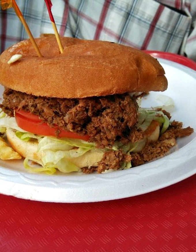 The hot dog comes buried under an avalanche of crispy onion rings&mdash;proof that sometimes more really is more, especially when it's fried.