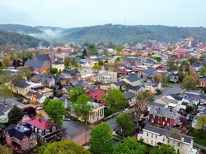 From above, Madison looks like someone carefully arranged a perfect small town and forgot to tell anyone it was real.