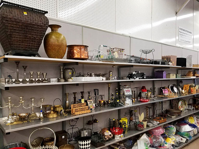 Brass candlesticks, wicker baskets, and vintage vases&mdash;the home d&eacute;cor section is where grandma's taste meets your apartment's needs.