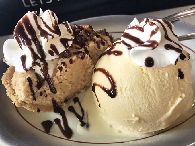 Dessert that makes you question why anyone bothers with those fancy patisseries &ndash; ice cream melting into pie is nature's perfect relationship.