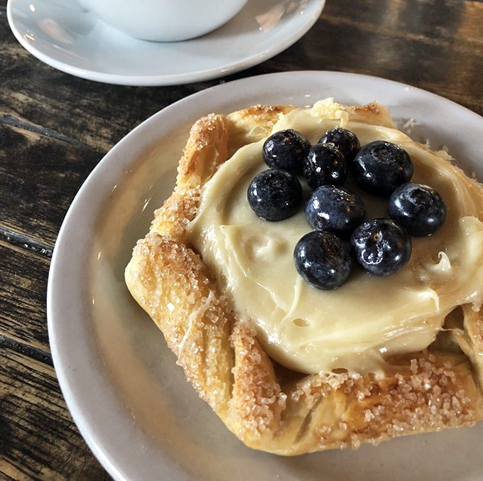 This Danish isn't just filled with cream&mdash;it's topped with it too. Like the pastry equivalent of winning the lottery twice in one day.