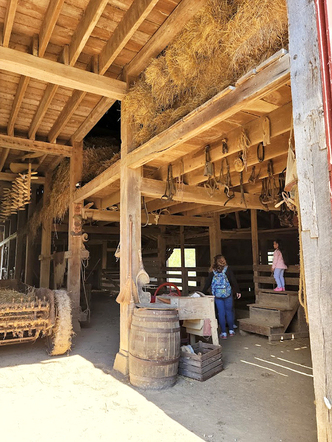 Inside this wooden cathedral of agriculture, every beam and tool tells a story of ingenuity and hard work&mdash;the original DIY network.