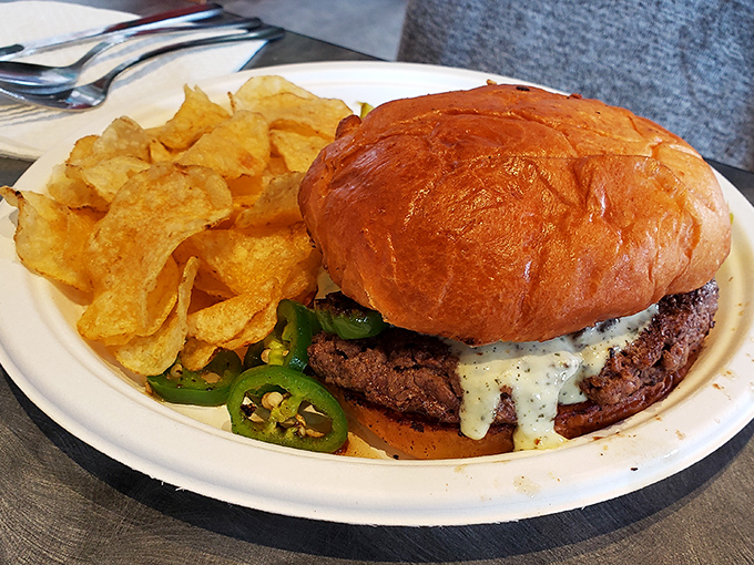 That's not just a burger&mdash;it's a spicy, cheesy declaration of independence from boring lunches, complete with its own constitutional right to make you drool.