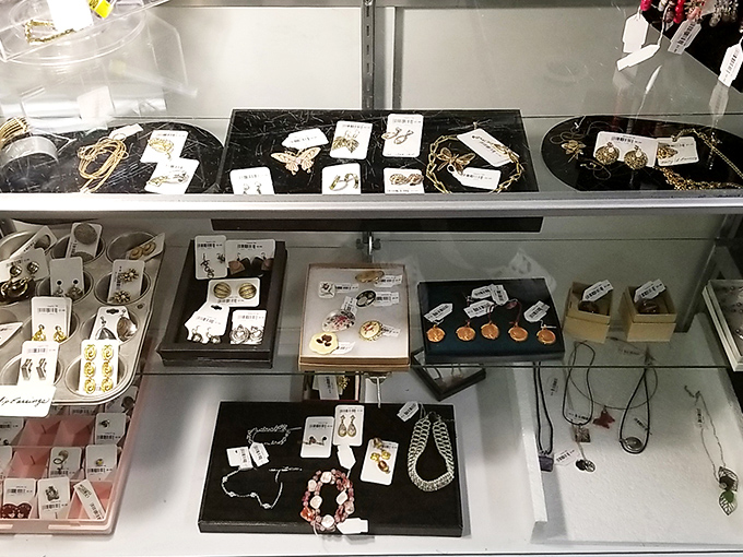 Jewelry displayed with care&mdash;each piece waiting for its second act in someone's collection or as the perfect accessory for a special occasion.