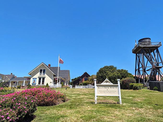 The Kelley House Museum and its iconic water tower stand as charming reminders that history doesn't have to be stuffy to be significant.