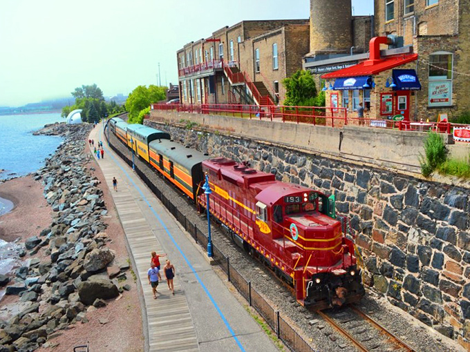Hugging Lake Superior's shoreline, the train offers front-row seats to nature's greatest show &ndash; no binoculars required.