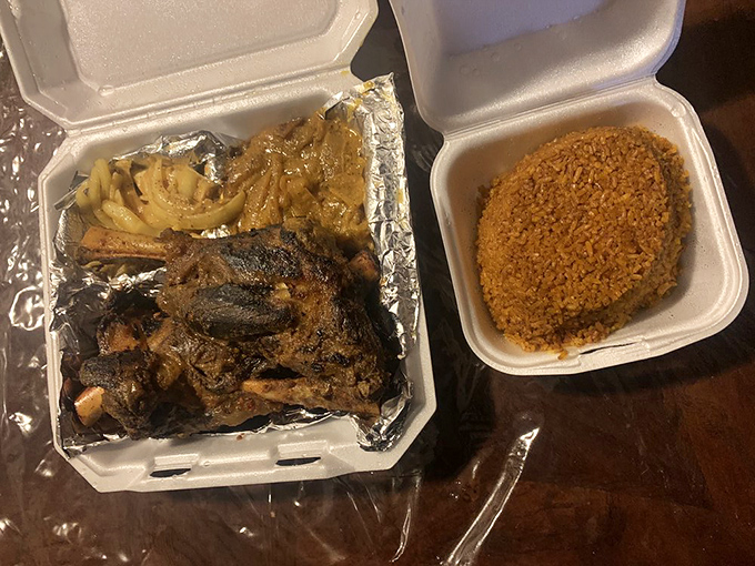 That lamb shank didn't just fall off the bone&mdash;it surrendered willingly, surrounded by those glorious golden caramelized onions.