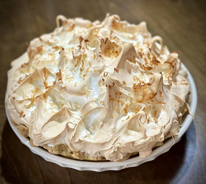 A meringue peak so perfect it could cause altitude sickness. This pie doesn't just end a meal&mdash;it crowns it.