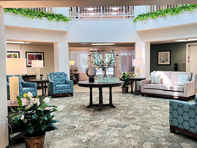 Not your grandmother's waiting room&mdash;unless your grandmother had impeccable taste in contemporary design with just the right touch of elegance.
