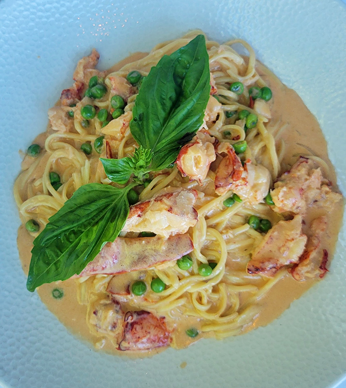 The Maine Lobster Pasta isn't just a dish&mdash;it's a love letter written in cream sauce, with sweet chunks of lobster and fresh basil playing matchmaker.