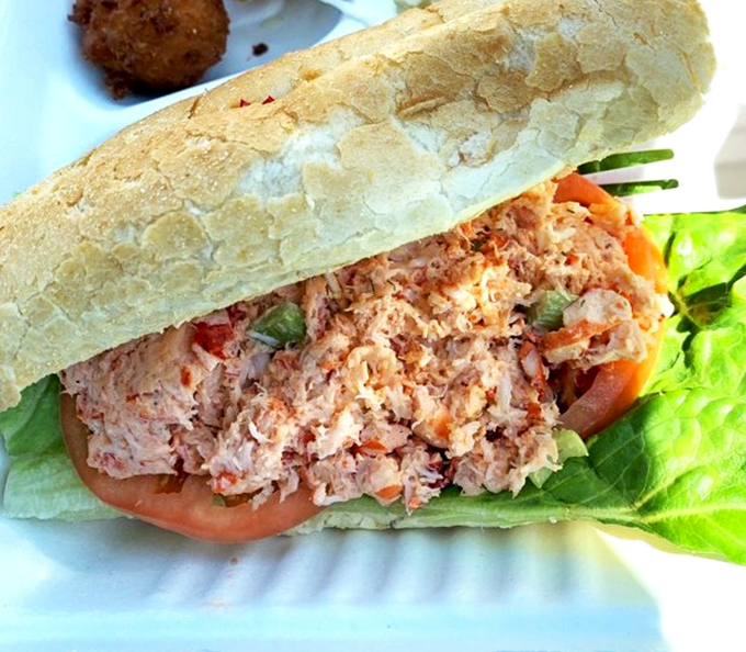 A proper lobster roll should be simple yet sublime&mdash;this one delivers with generous chunks of lobster barely contained by its toasted vessel.