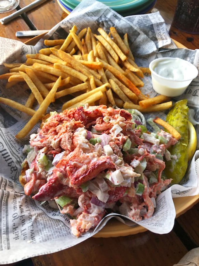 The lobster roll that launched a thousand road trips&mdash;chunks of sweet meat barely contained by their bread vessel, no passport required.