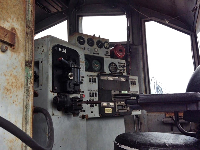 The engineer's control panel&mdash;a symphony of gauges, switches and levers that once controlled tons of thundering steel across America's landscape.