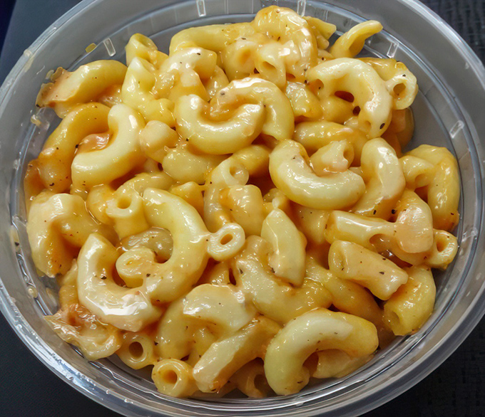 Mac and cheese that achieves that perfect balance between creamy and cheesy&mdash;the kind that makes you temporarily forget about the meat.