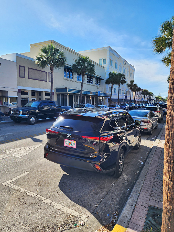 Downtown Fort Pierce's historic buildings and brick-paved streets create a walkable main drag where shoppers stroll without the mall-induced anxiety attacks.
