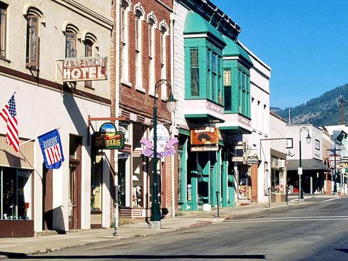The Franco-American Hotel sign stands as a reminder that Yreka's been welcoming weary travelers since before Instagram could tell them where to stay.