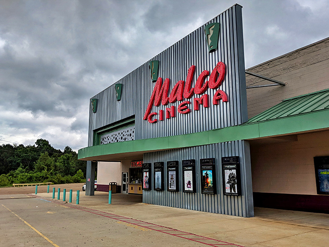 The Malco Cinema's corrugated metal facade might not scream "Hollywood," but inside awaits the same movie magic at prices that won't require a second mortgage.
