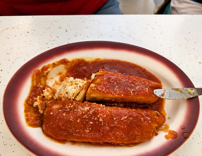 Manicotti that makes you understand why pasta has survived as comfort food for centuries &ndash; it's a hug on a plate.