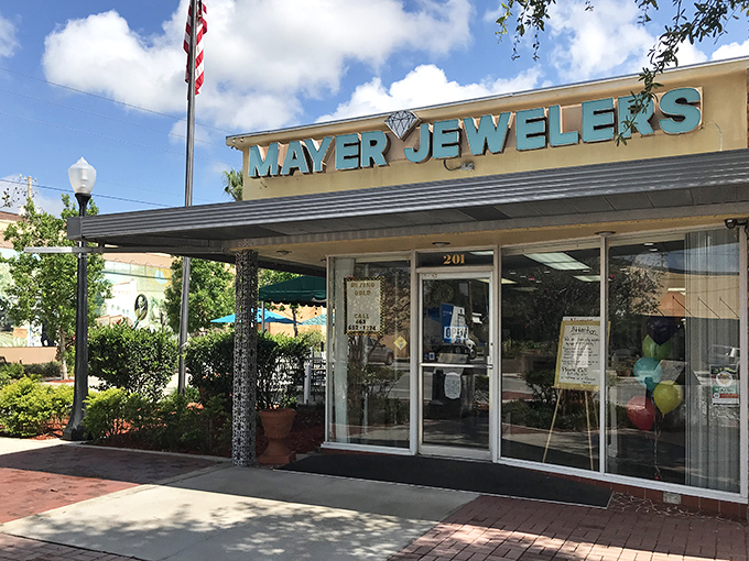 Mayer Jewelers sparkles on Stuart Avenue, a family-owned gem where anniversary gifts don't require a second mortgage. Small-town service with big-city selection! 