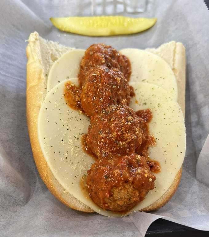 The meatball sandwich&mdash;where comfort food meets craftsmanship. Those perfectly sauced spheres of joy nestled in provolone are calling your name.
