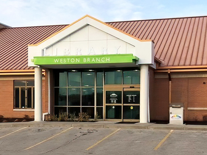 Even libraries get the architectural equivalent of a business suit in Weston &ndash; practical, respectable, and ready to serve the community's literary needs.
