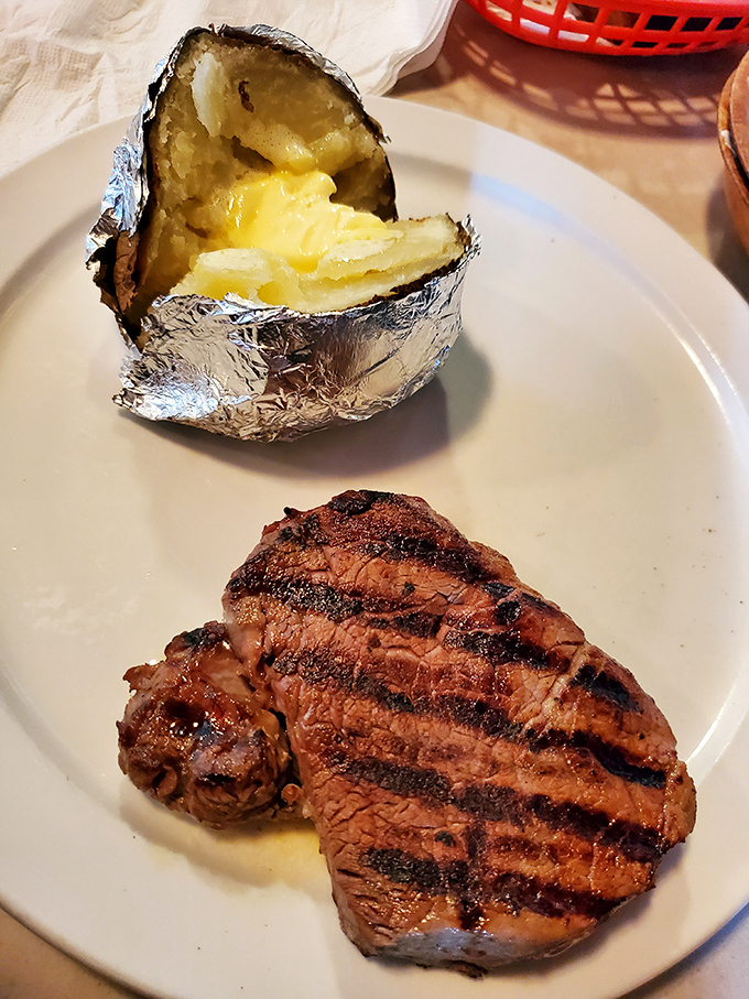 Filet mignon with those perfect grill marks proves that simplicity often delivers the biggest flavor punch.