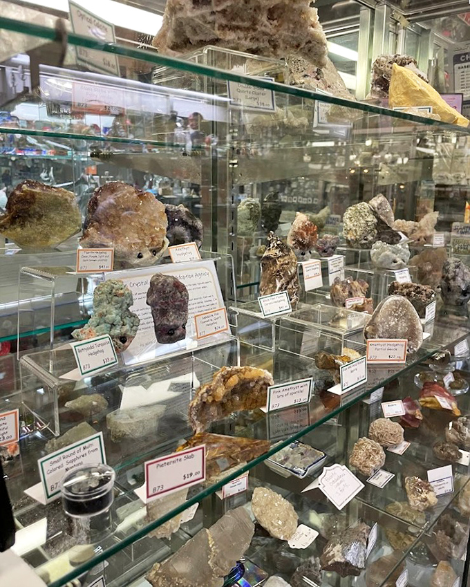 Nature's jewelry box&mdash;these mineral specimens and crystals offer a geological treasure hunt for those who prefer their bling formed over millennia.