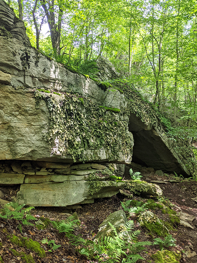 Nature's architecture at its finest&mdash;a rock formation that looks like it was designed by Frank Lloyd Wright after a wilderness retreat.