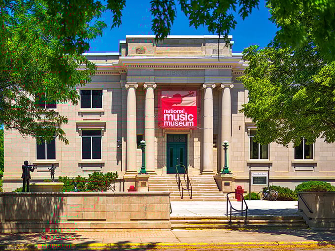 The National Music Museum's classical columns house treasures that would make any musician weep&mdash;15,000 instruments with stories to tell.