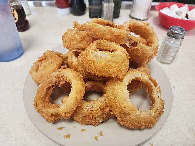These onion rings aren't just fried&mdash;they're golden halos of crunch that make you wonder why vegetables ever bothered growing any other way.