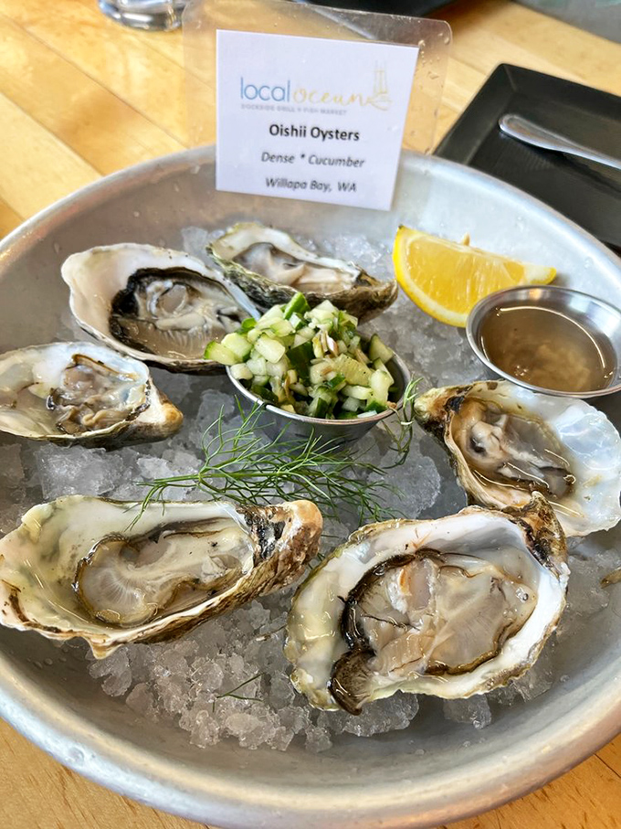 Oysters presented with the reverence they deserve&mdash;on ice with minimal interference. Ocean-to-mouth perfection.