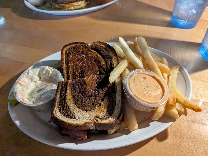 The Patty Melt—where burger meets grilled cheese in a beautiful marriage that would make any comfort food enthusiast weep with joy.