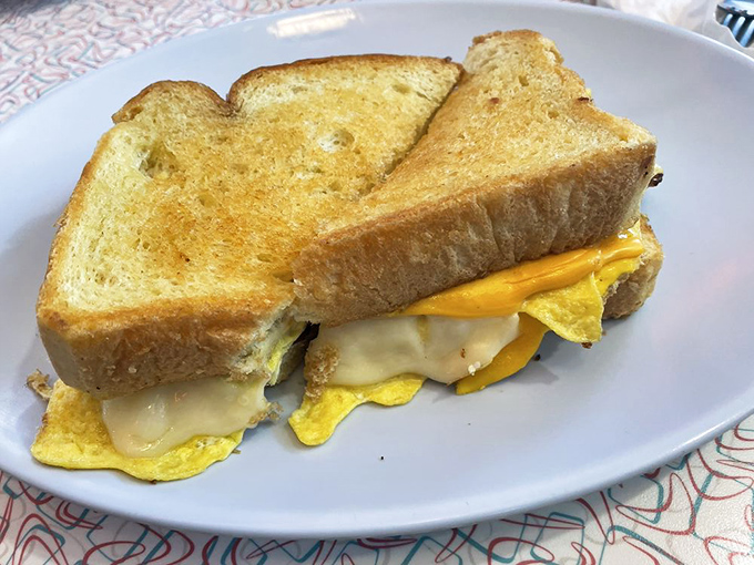 The breakfast sandwich that makes you question why we don't put eggs and cheese between bread for every meal of the day.