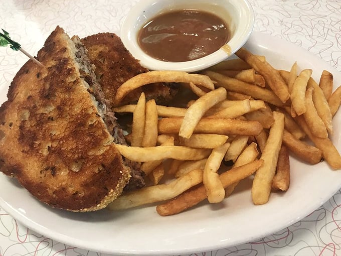 The humble patty melt: proof that sometimes the simplest combination&mdash;beef, bread, cheese&mdash;creates the most profound satisfaction.
