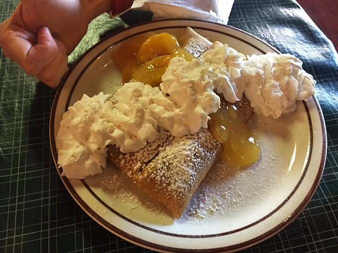 A crepe filled with such peachy perfection, you'll wonder if Georgia knows Tennessee is stealing its thunder.