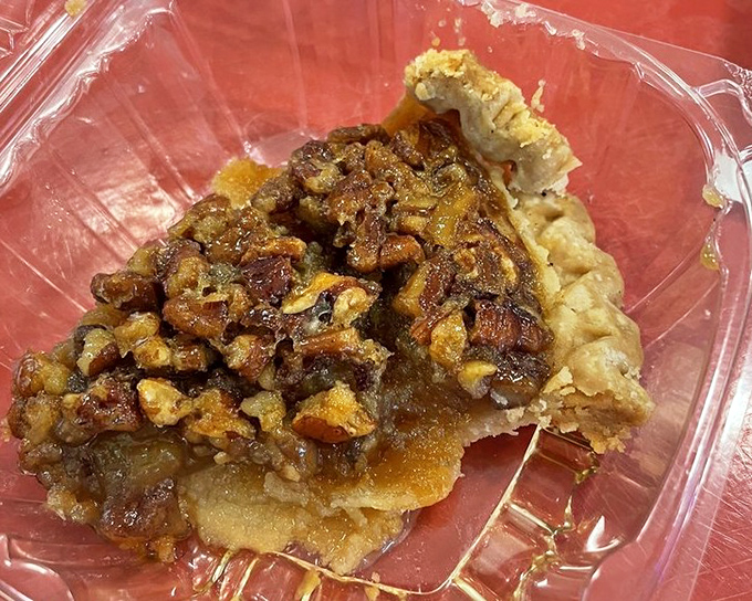 Not just pecan pie, but a sticky, sweet masterpiece of nuts and caramel that would make a Southern grandma proud.