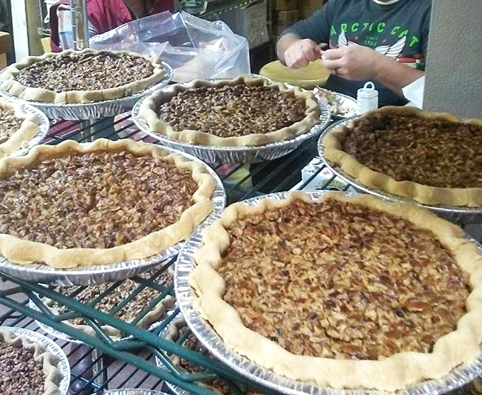 Pecan pie so rich it should come with its own financial advisor and apology note.