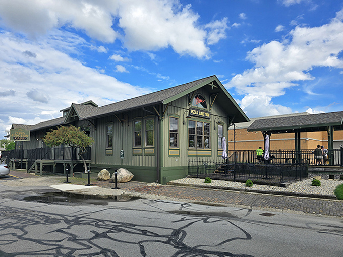 The restored train depot at Pizza Junction serves up nostalgia alongside its menu &ndash; a reminder that good things are worth preserving and sometimes come with pepperoni.