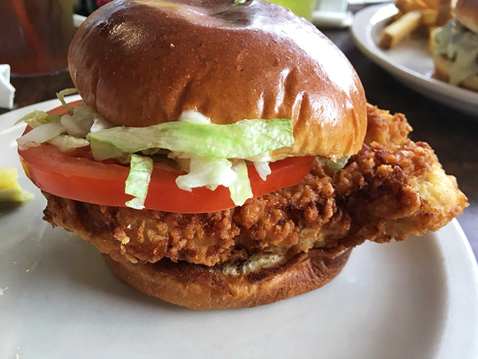 The legendary pork tenderloin sandwich&mdash;where the meat extends beyond the bun like Indiana's version of solar eclipse.