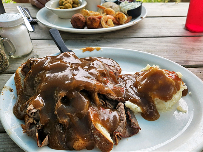 Pot roast so tender it falls apart with just a stern look. The gravy alone deserves its own fan club.