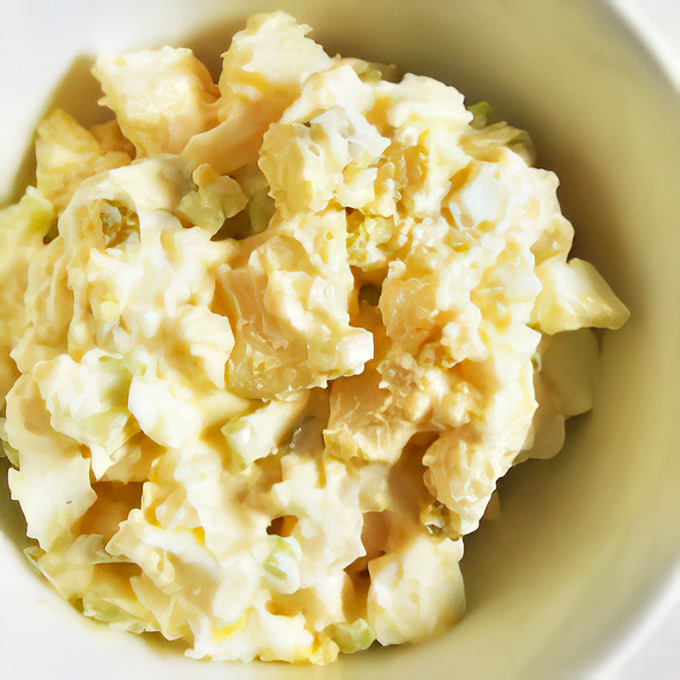 Potato salad that doesn't come from a plastic tub at the supermarket. This is the real deal &ndash; creamy, chunky, and properly seasoned.
