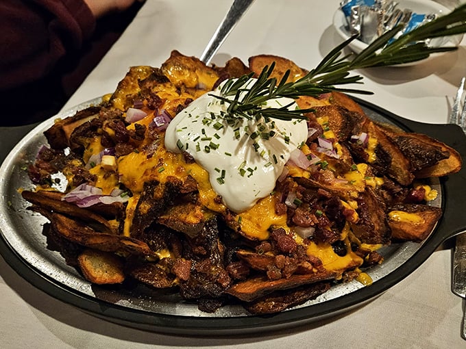 Prime Rib Nachos: where Wisconsin comfort food innovation meets "why didn't I think of that?" deliciousness.
