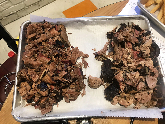 Pulled pork and brisket that's been introduced to smoke and time&mdash;a relationship that always ends deliciously for the rest of us.