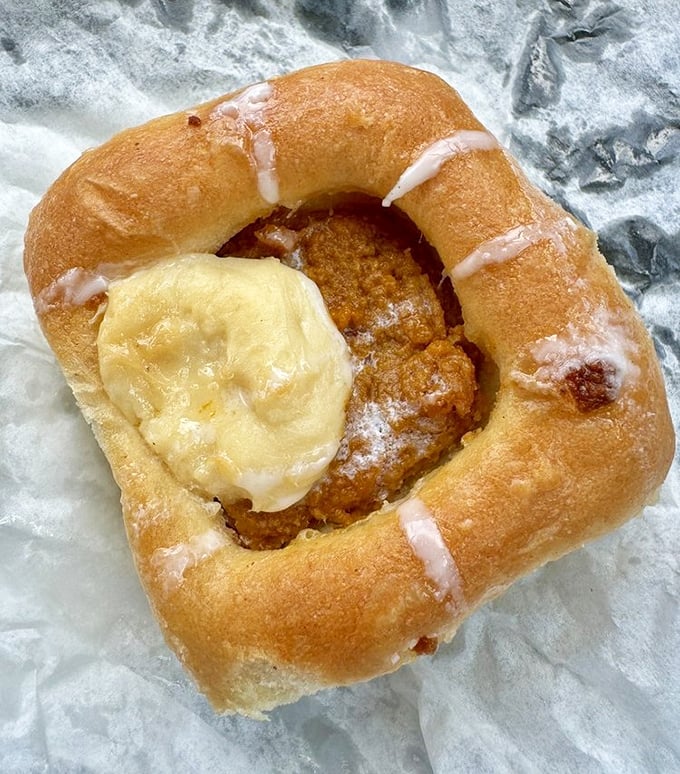 The pumpkin cream cheese kolache &ndash; where fall comfort meets Czech tradition in a pillowy package that makes pumpkin spice lattes look basic.