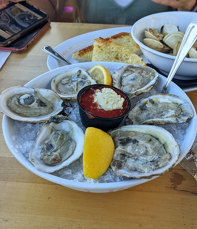 Raw oysters on ice &ndash; nature's perfect appetizer, requiring nothing more than a splash of mignonette and perhaps a momentary prayer of gratitude.