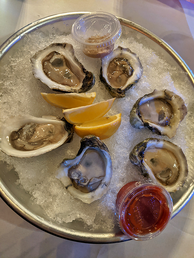 Fresh oysters on ice with lemon wedges standing by&mdash;briny jewels that somehow found their way to the Midwest without losing their ocean magic.
