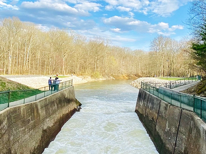 Where water begins its journey downstream. Standing here makes you appreciate both the power of engineering and nature's patient persistence.
