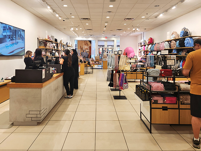 Retail therapy at its finest: spacious aisles, organized displays, and the gentle hum of credit cards being swiped in joyful abandon.