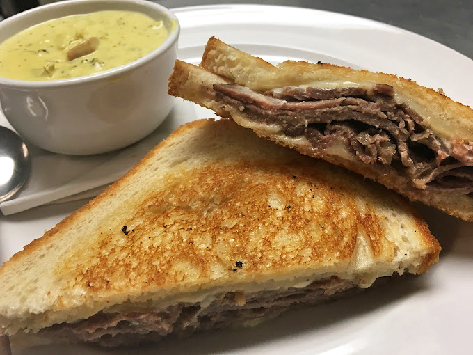 The Reuben sandwich meets its soulmate&mdash;a creamy soup that's clearly not from a can. This lunch combo is the comfort food equivalent of a warm hug.