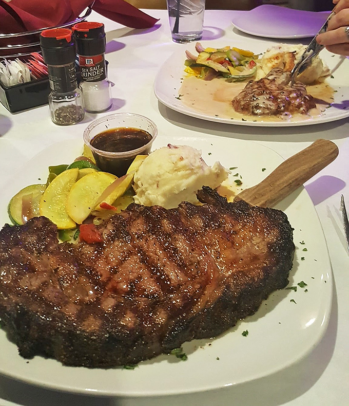 A ribeye that's been kissed by fire and topped with caramelized onions&mdash;proof that simplicity, when done right, is the ultimate sophistication.